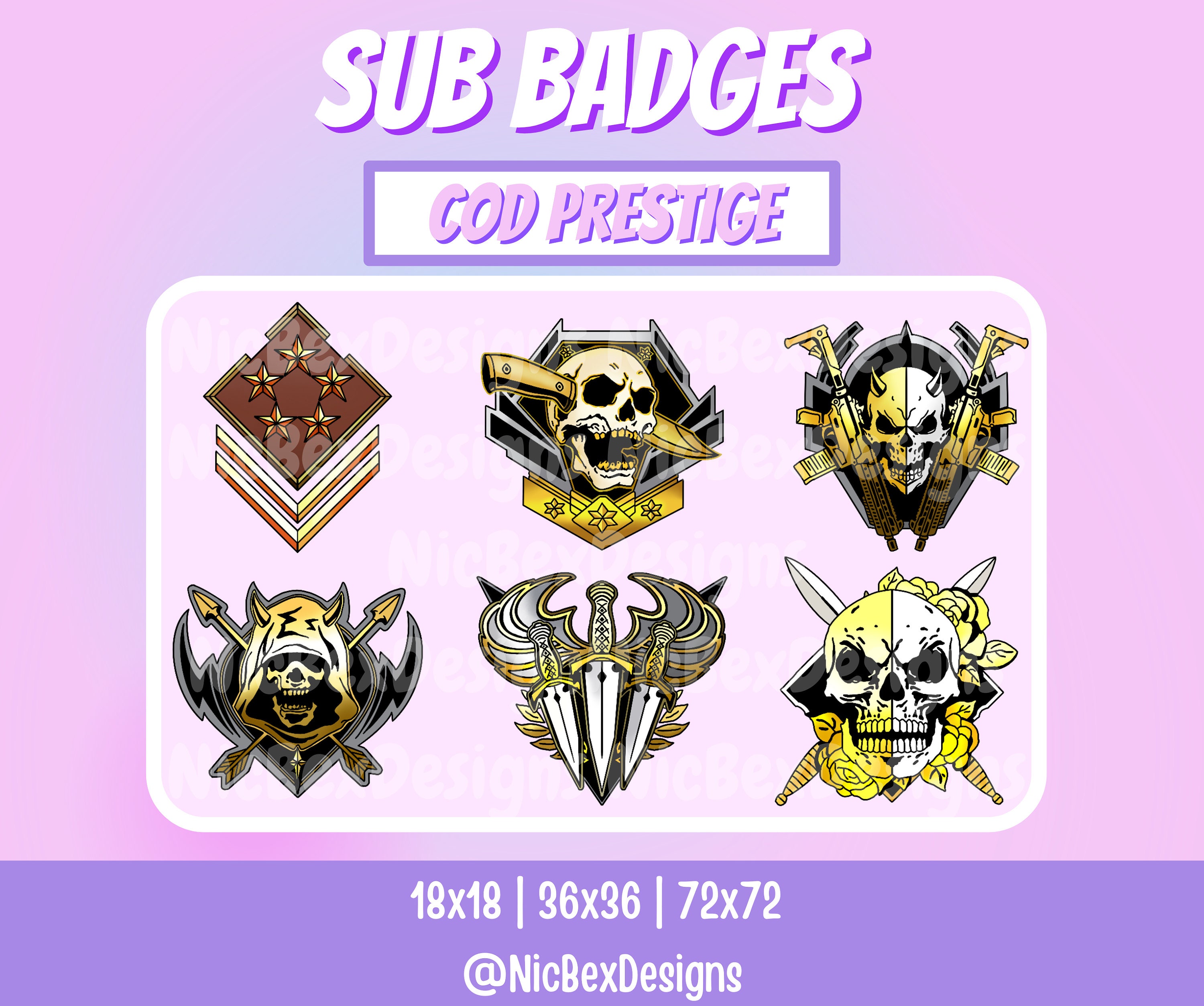 Cod Twitch Sub Badges / Streamer/ Warzone Sub Badges / Twitch - Etsy UK