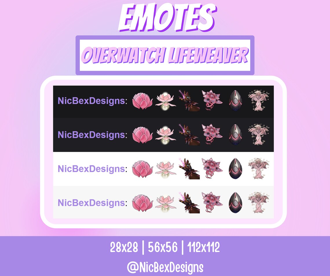 Overwatch Lifeweaver Twitch Emote Pack / Bit Badges / Streamer ...