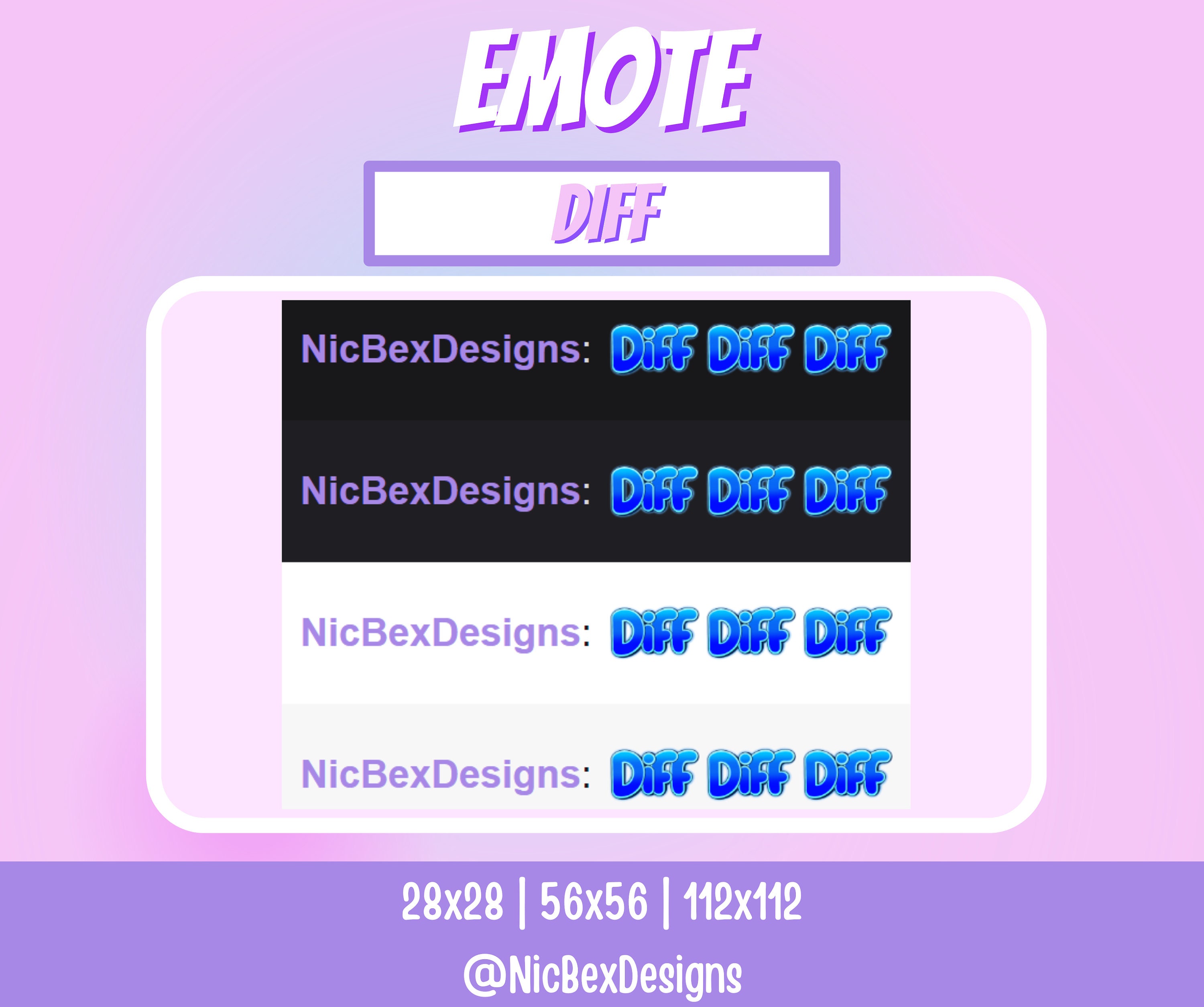Diff Twitch Emote / Bit Badges / Streamer / Youtube / Cheer Badges ...