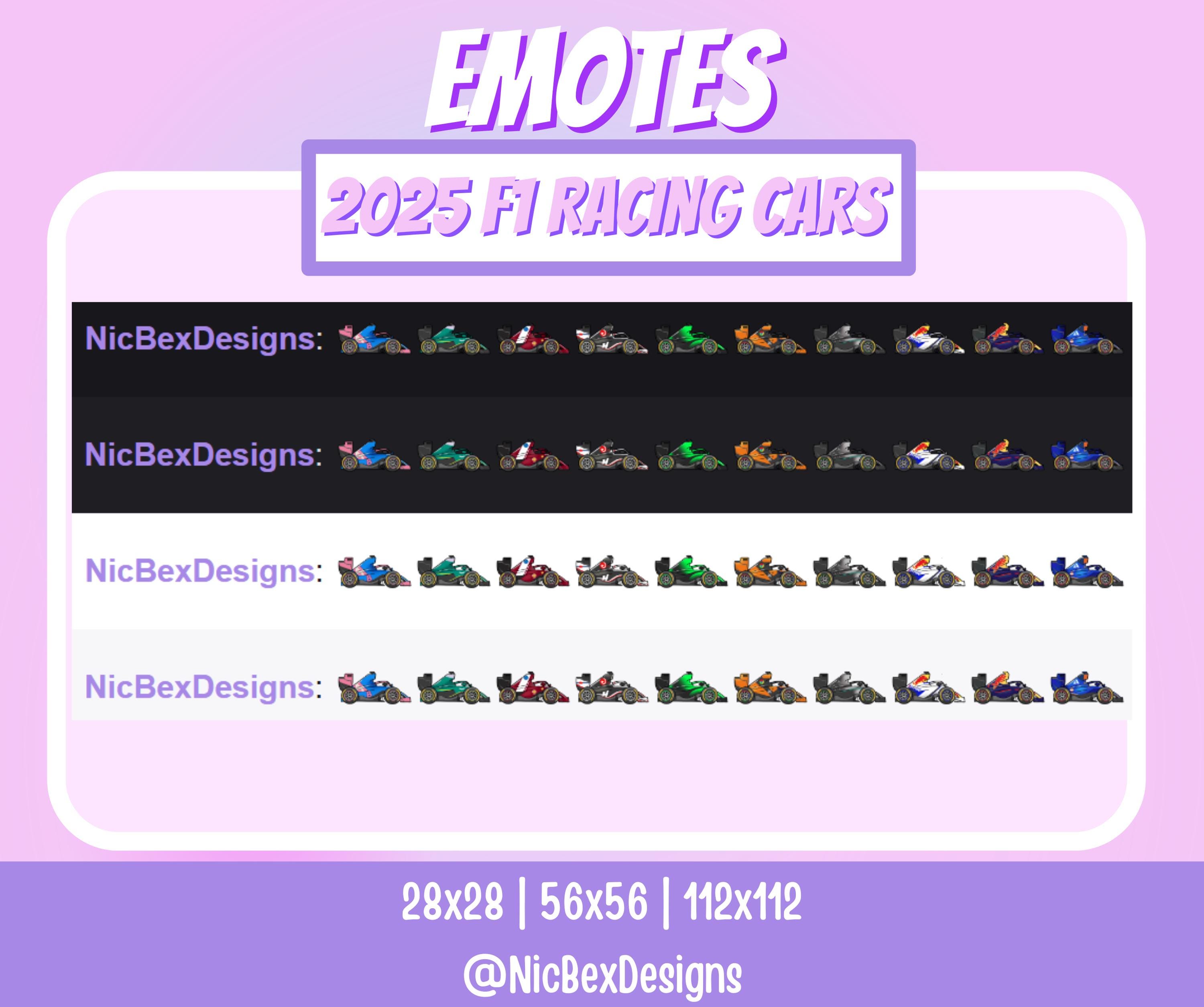 F1 Racing Car Twitch Sub Badges & Emotes / Bit Badges / Streamer ...