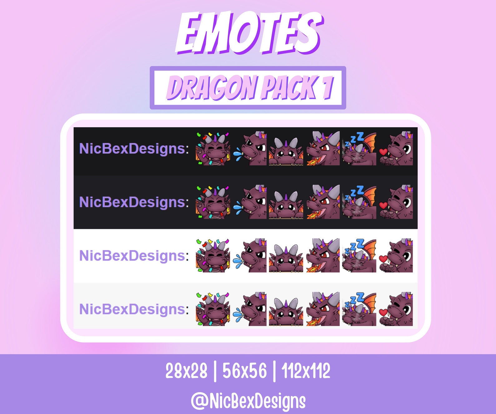 Dragon Twitch Emote Pack / Bit Badges / Streamer / Youtube / Twitch ...