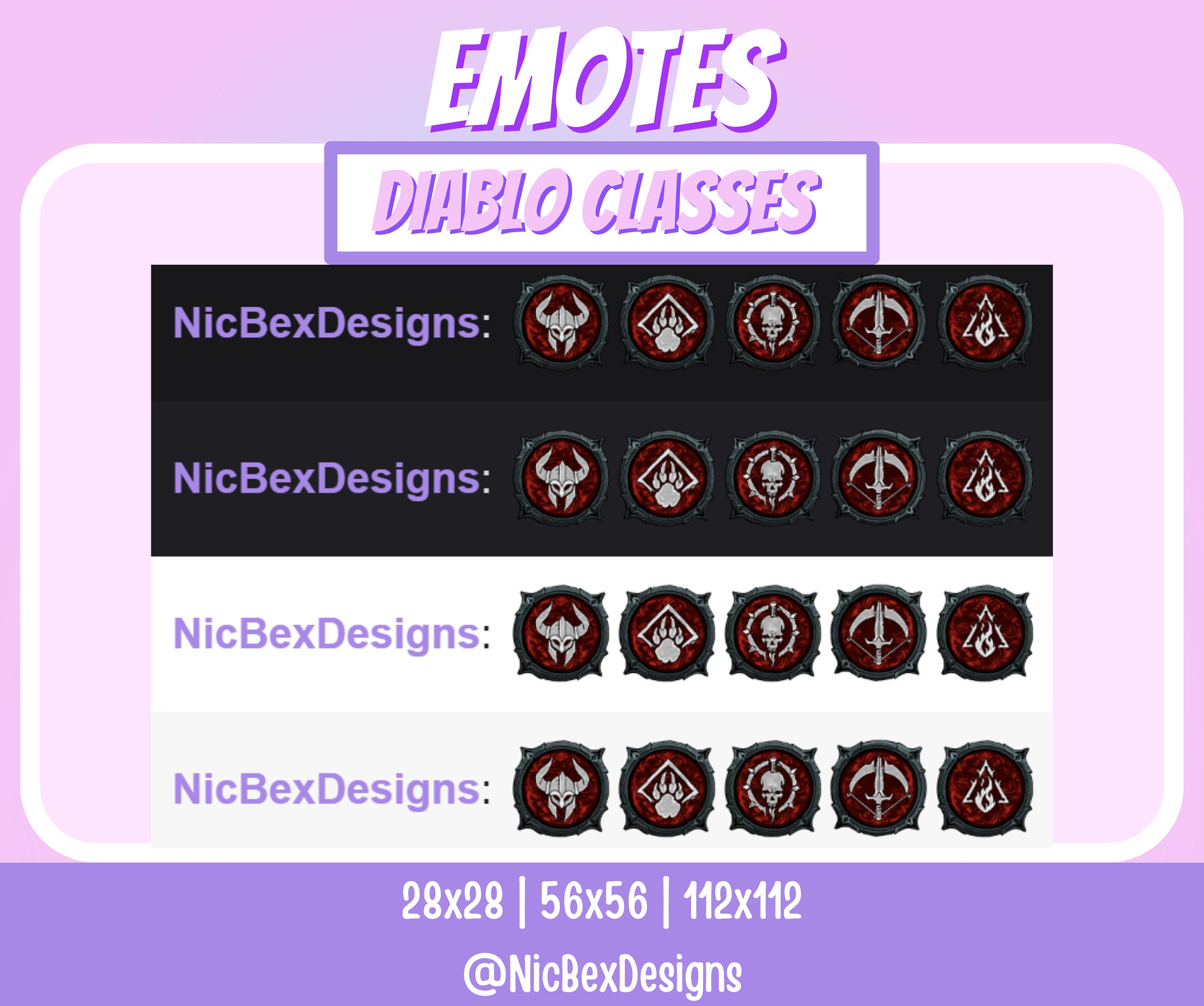 Diablo Sub Badges & Emotes / Bit Badges / Youtube / Twitch Emotes / Sub ...