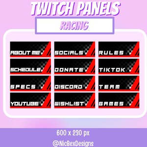 F1 Racing Twitch Panels / Streamer / Youtube / Cheer Badges / Twitch ...
