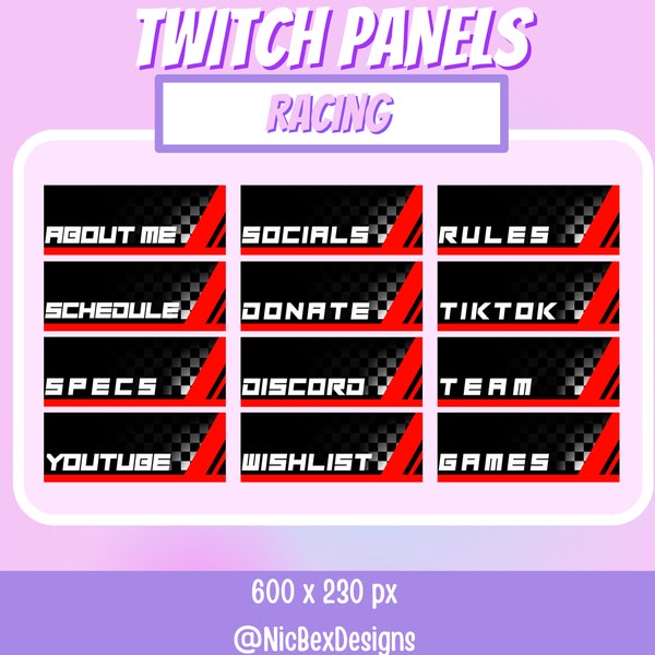 Racing Twitch Overlay - Etsy