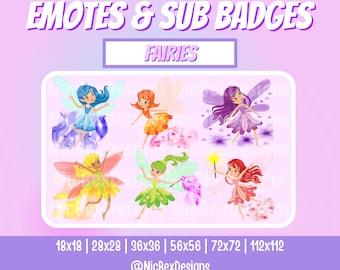 Fairy Youtube Emotes - Etsy