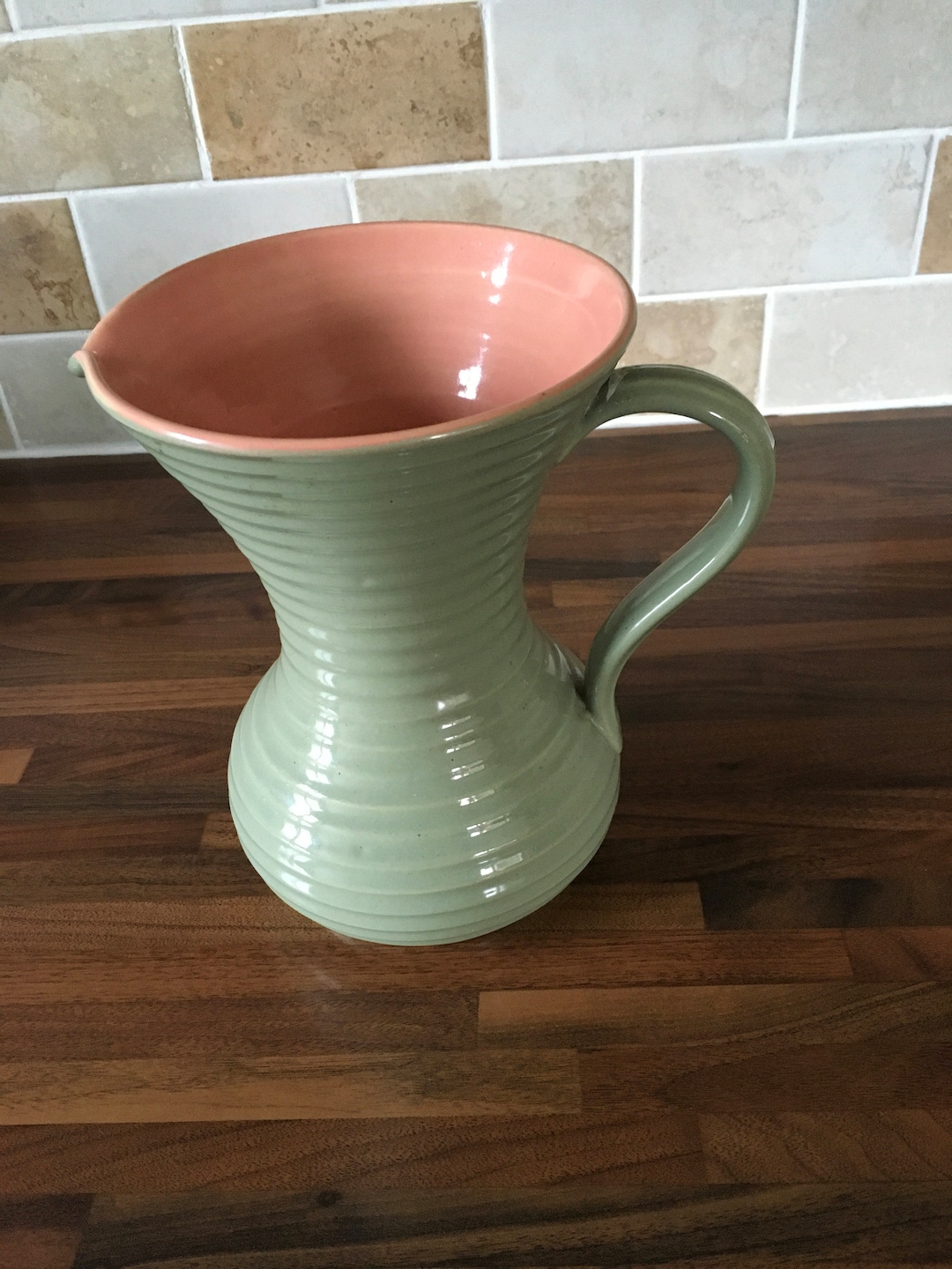 Art Deco Lovatts Pottery Ribbed Jug / Pitcher / Vase - Etsy