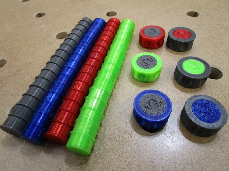 Magdog - Magnetic Bench Dog Plugs Set of 16 + 1 Plug Extractor - Etsy