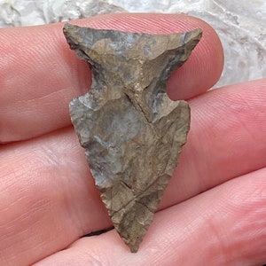 Desert Delta Side Notch Arrowhead Projectile Point - Ancient Native American Artifact ...