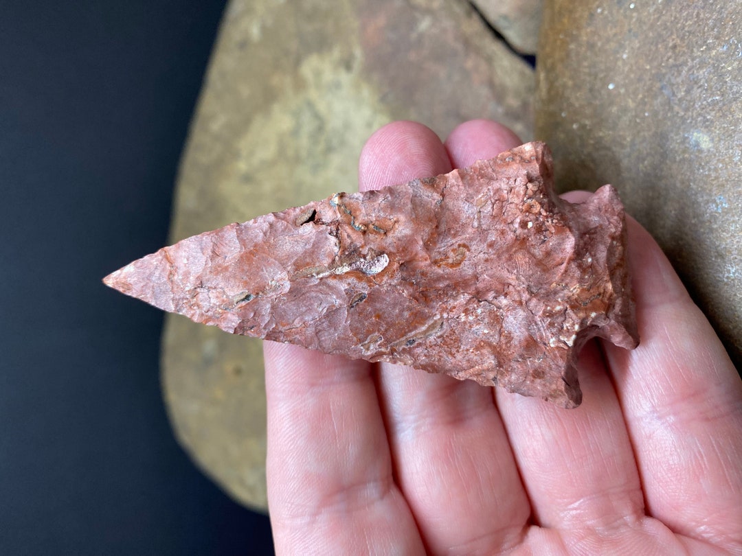 Authentic Benton Broad Stem Arrowhead Projectile Point - Ancient Native ...
