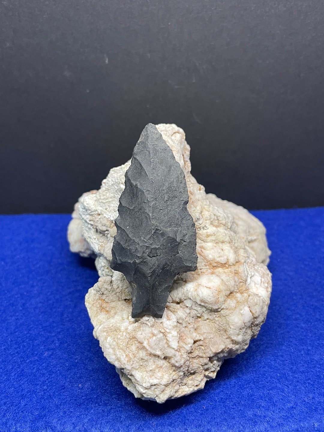 Authentic Black Chert Lecroy Bifurcate Point - Etsy