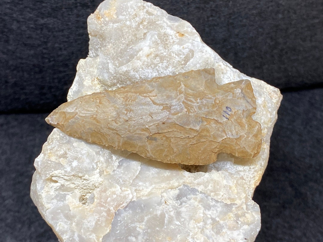 Authentic Ensor Split Base Projectile Point Ex. Arkansas River Valley ...