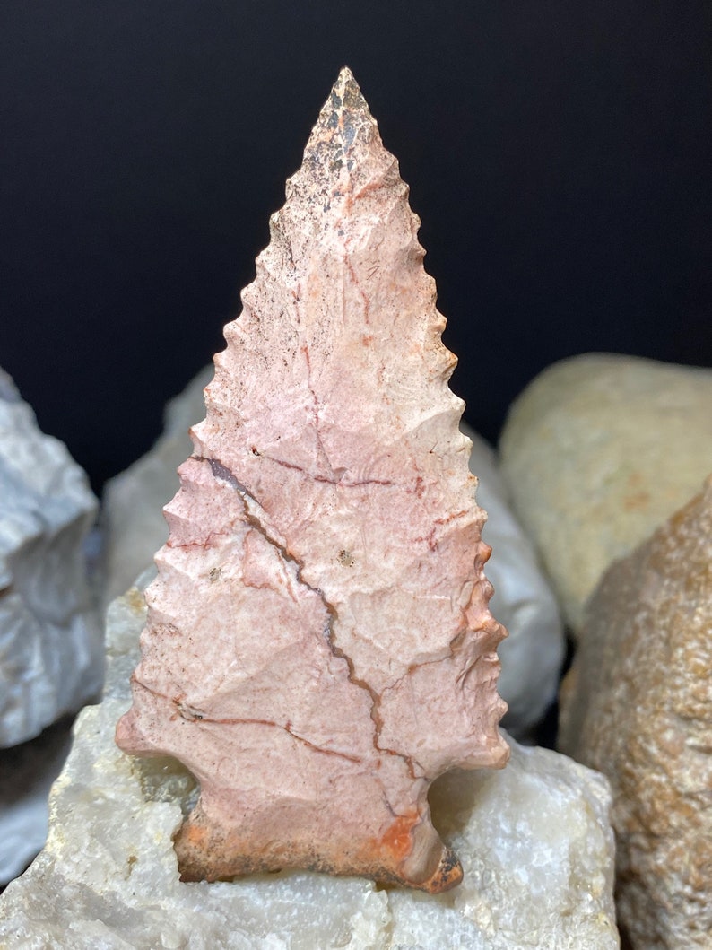 Kirk Corner Notch Serrated Projectile Point Smithville Ms Etsy