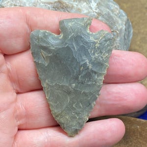 Nice Fort Payne Chert Authentic Decatur Notched Projectile Point Ancient Native American ...