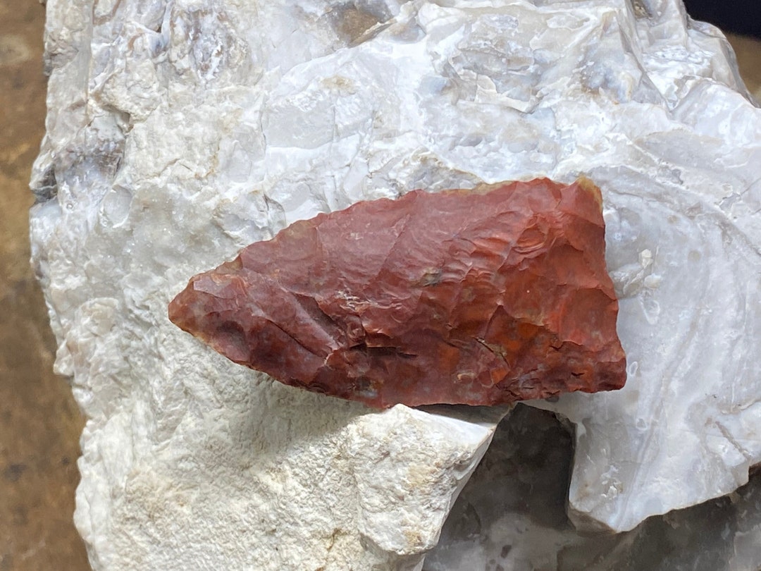 Beautiful Jasper Greenville Lanceolate Projectile Point Arrowhead ...