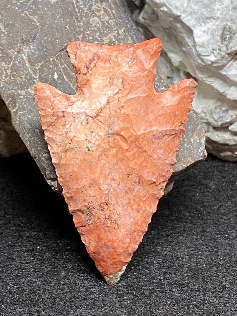 Authentic Kirk Corner Notch Projectile Point Ancient Arrowhead Etsy
