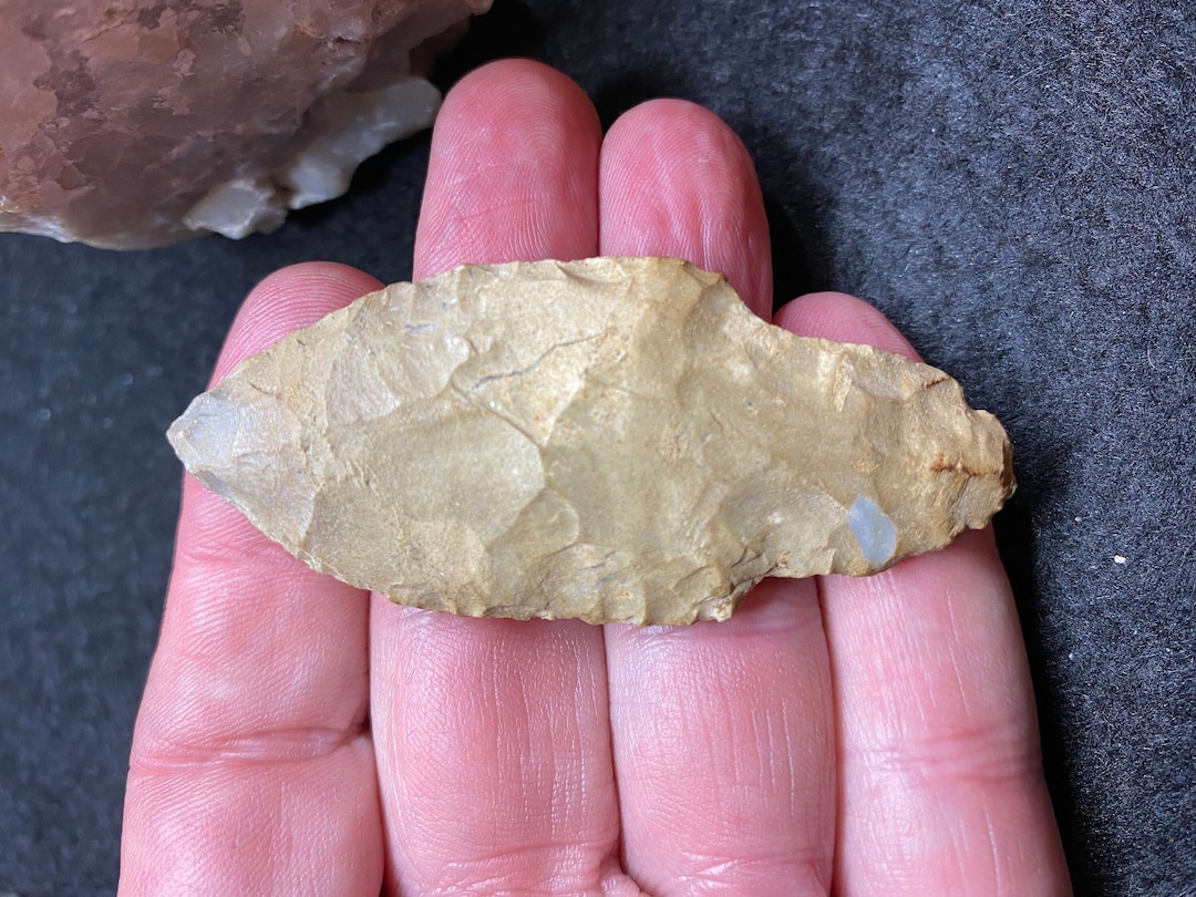 Authentic Gary Stemmed Projectile Point - Ex. Arkansas River Valley ...