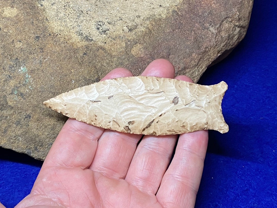 Authentic 4 Quad Auriculate Paleo Projectile Point Arrowhead Artifact ...