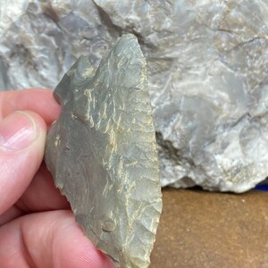 Nice Fort Payne Chert Authentic Decatur Notched Projectile Point ...