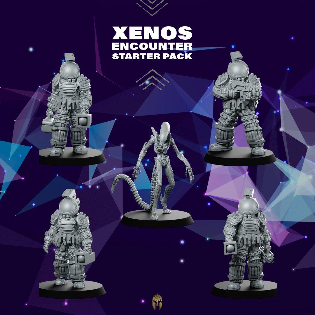 Sci-fi Xenos Encounter Miniature Starter Pack Resin - Etsy