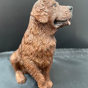 Labrador Chocolate Puppy Dog Gift Model Figure Ornament Sculpture ...
