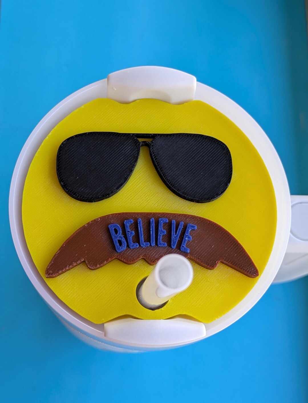 Ted Lasso Inspired Stanley Topper 3D Printed Fits 40oz Cup Believe Teds ...