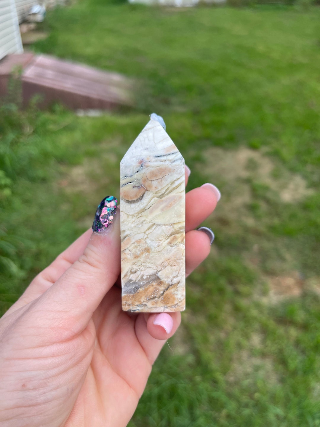 Ibis Brecciated Jasper Tower A | Crystal Carving | Meditation Crystal ...