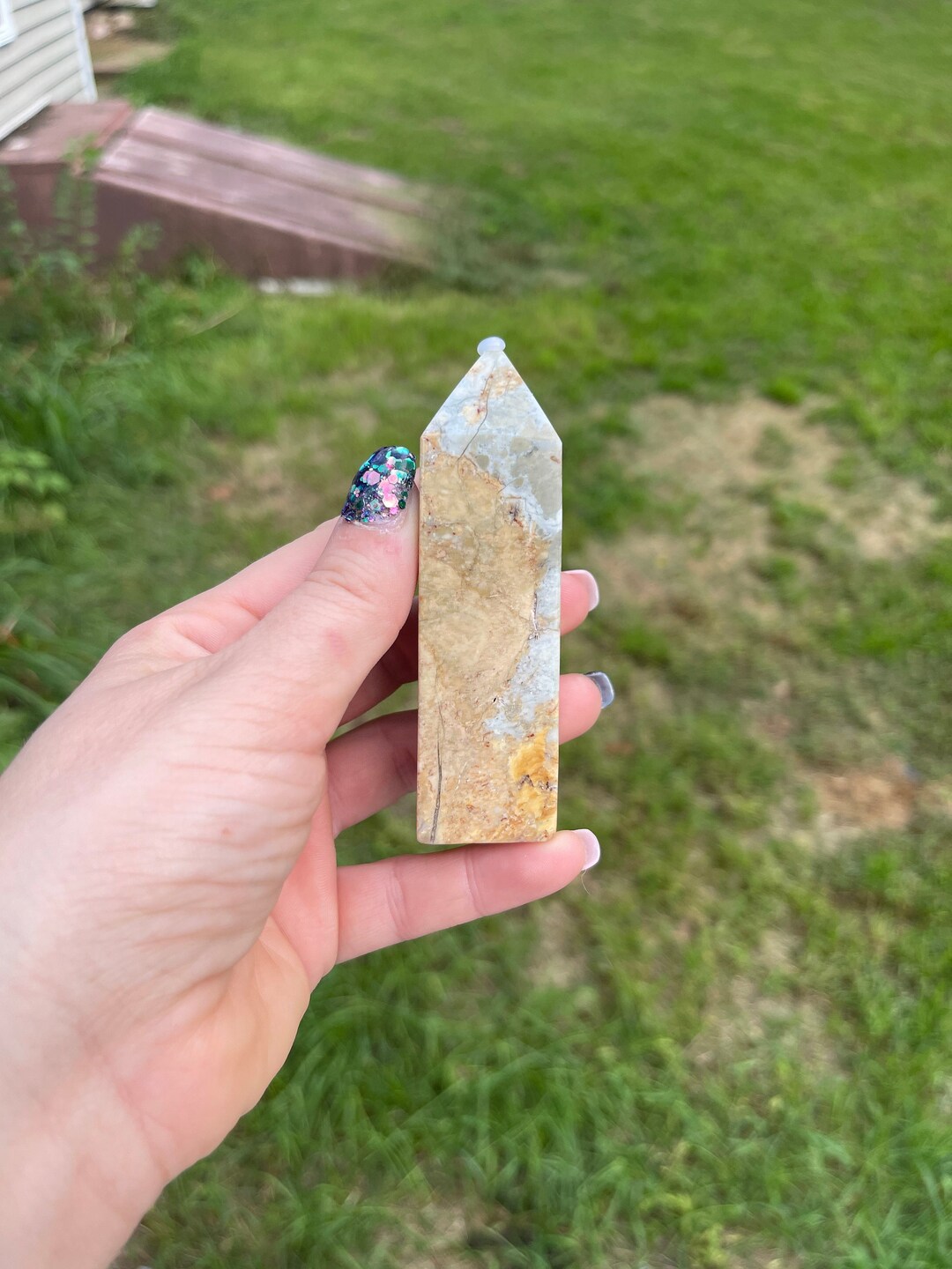 Ibis Brecciated Jasper Tower B Crystal Carving Meditation Crystal - Etsy