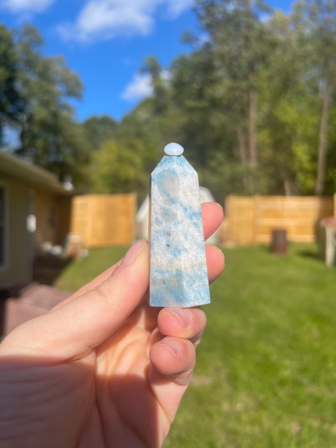 Trolleite Tower Crystal Carving Meditation Stone Trolleite Carving - Etsy