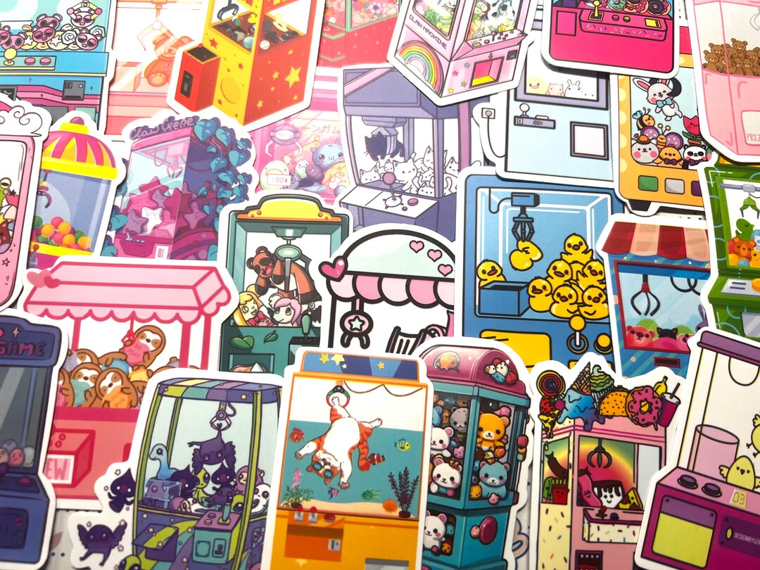 Cute Claw Machine Sticker - Etsy