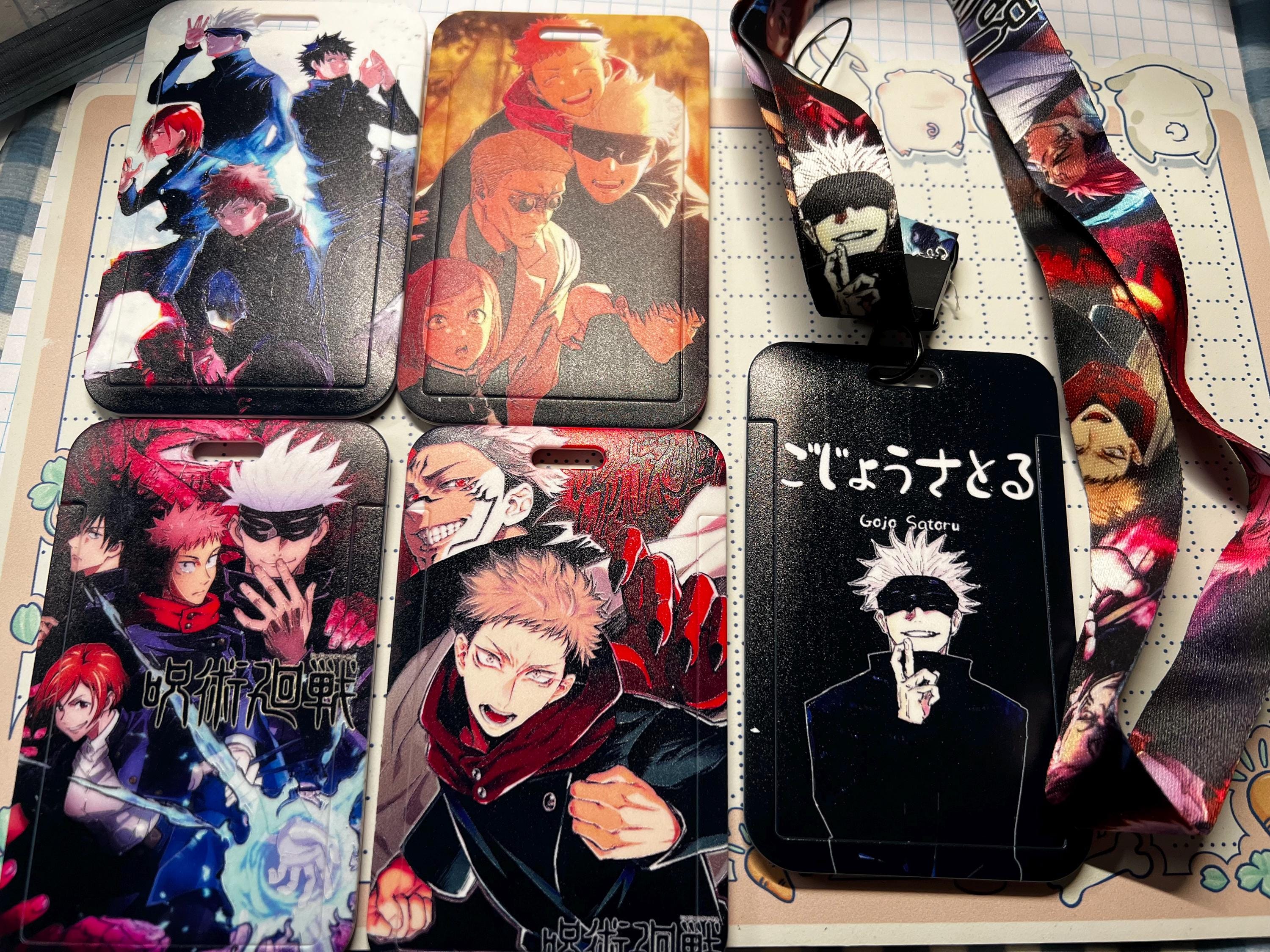 Jujutsu Kaisen Inspired ID Card Holder With Lanyard, Gojo Geto ID ...