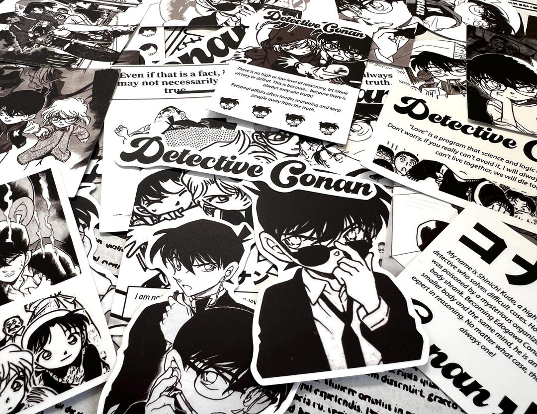 Detective Conan Stickers Set of 25pcs - Etsy