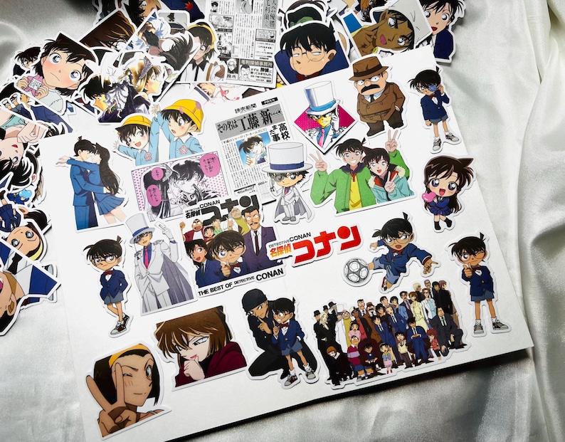 Detective Conan Stickers, Anime Stickers - Etsy