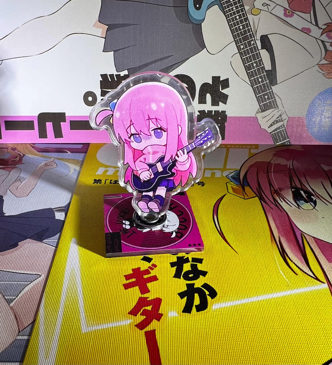 Bocchi the Rock Mini Standee, Hitori Spinning Standee - Etsy