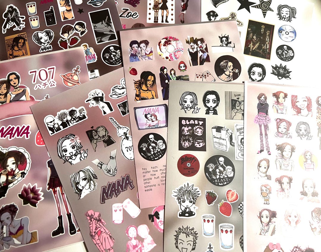 8 Sheets Nana Anime Stickers - Etsy