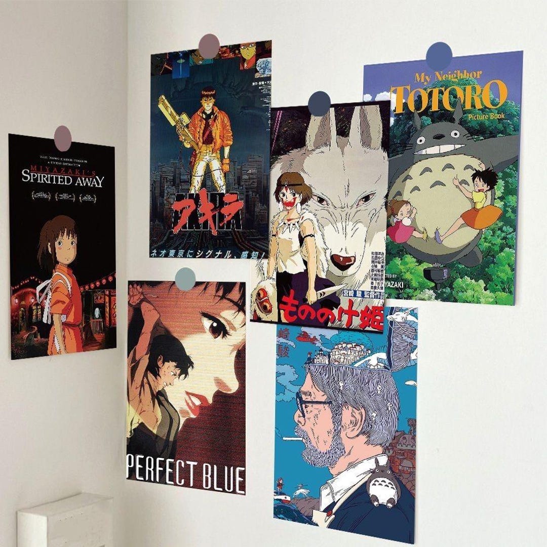 10 Anime Movie Postcards, Wall Decoration Cards - Etsy