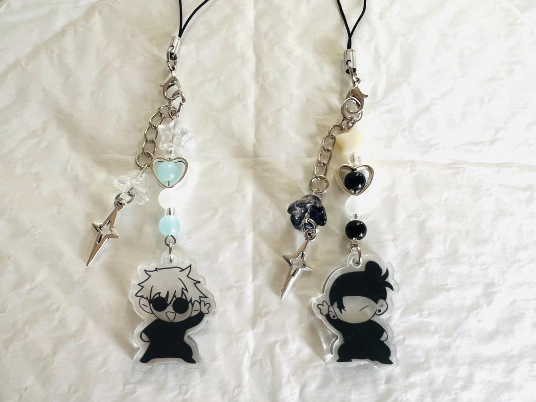 Gojo Geto Phone Charm, Jujutsu Kaisen Phone Charm, Cute Anime Phone ...