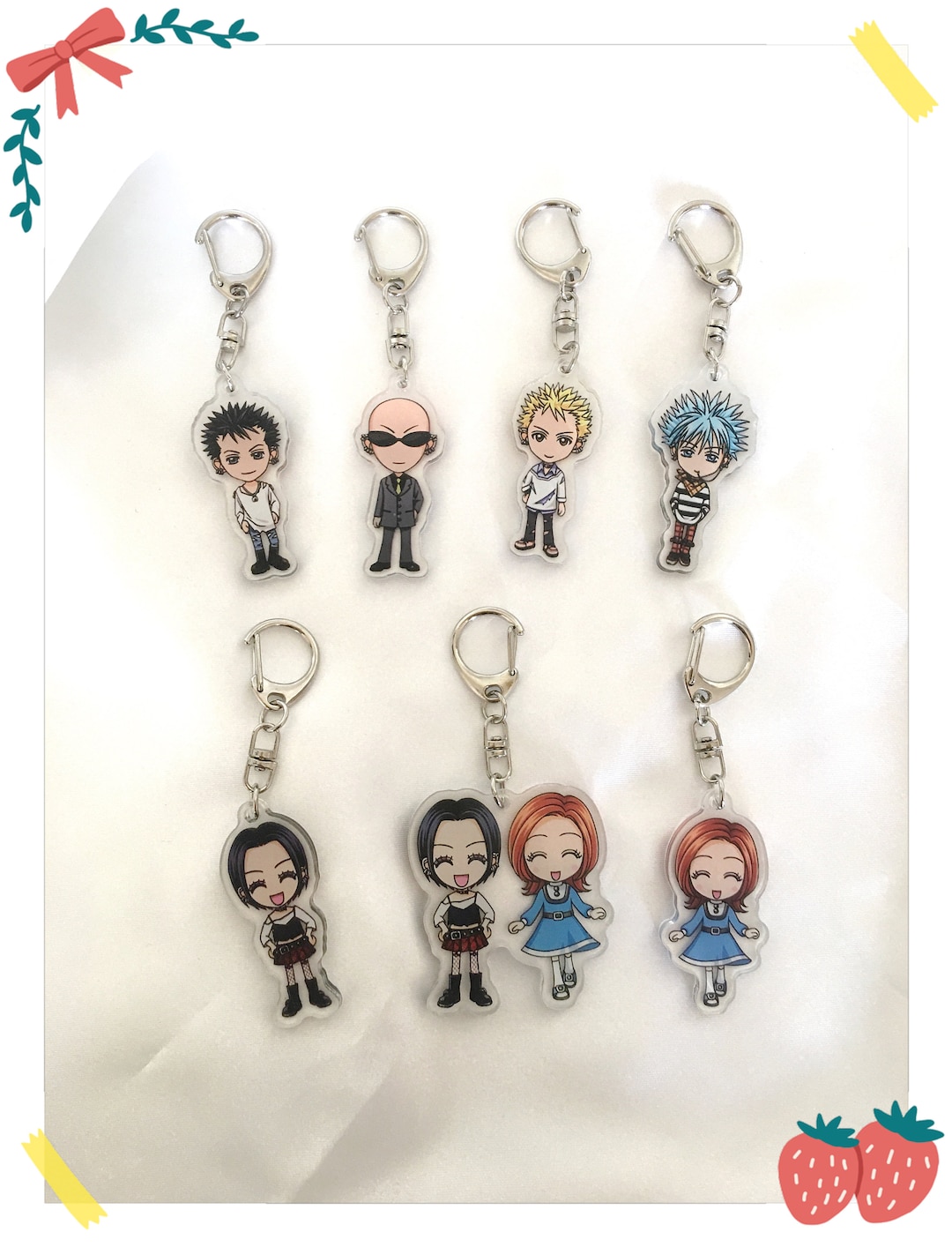 Cute Nana Anime Keychain, Nana Anime Characters Q Version Keyring - Etsy