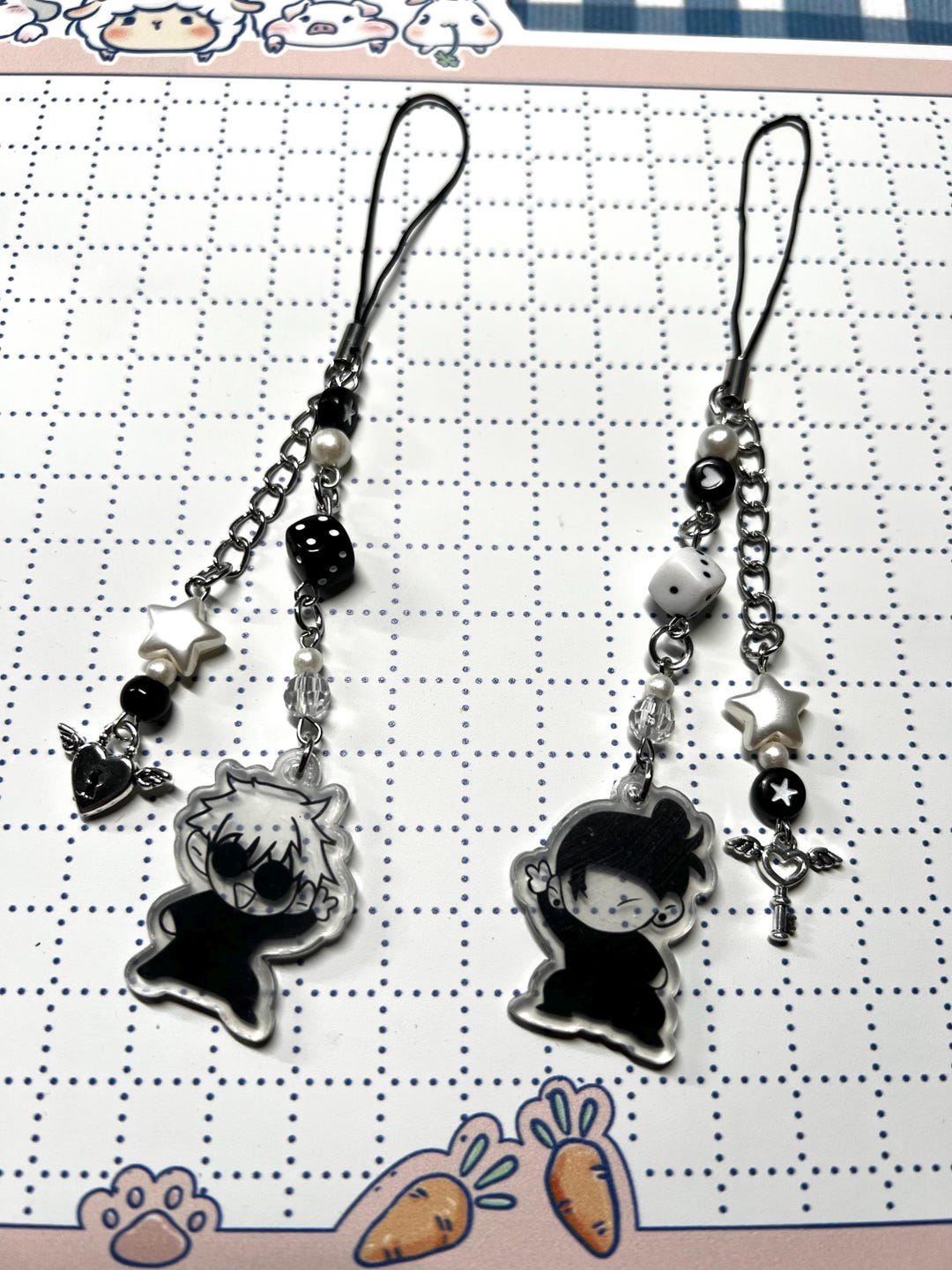 Jujutsu Kaisen Anime Phone Charm, Gojo and Geto Phone Charm - Etsy