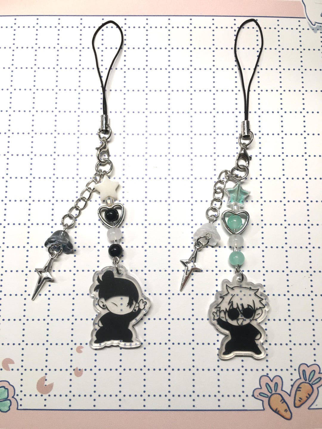 Gojo Geto Phone Charm, Jujutsu Kaisen Phone Charm, Cute Anime Phone ...