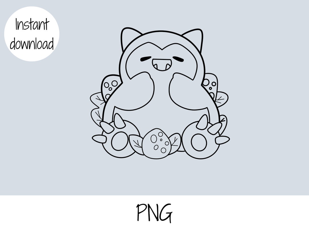 Poke Outline Png Anime Cut Files for Cricut Instant Download - Etsy