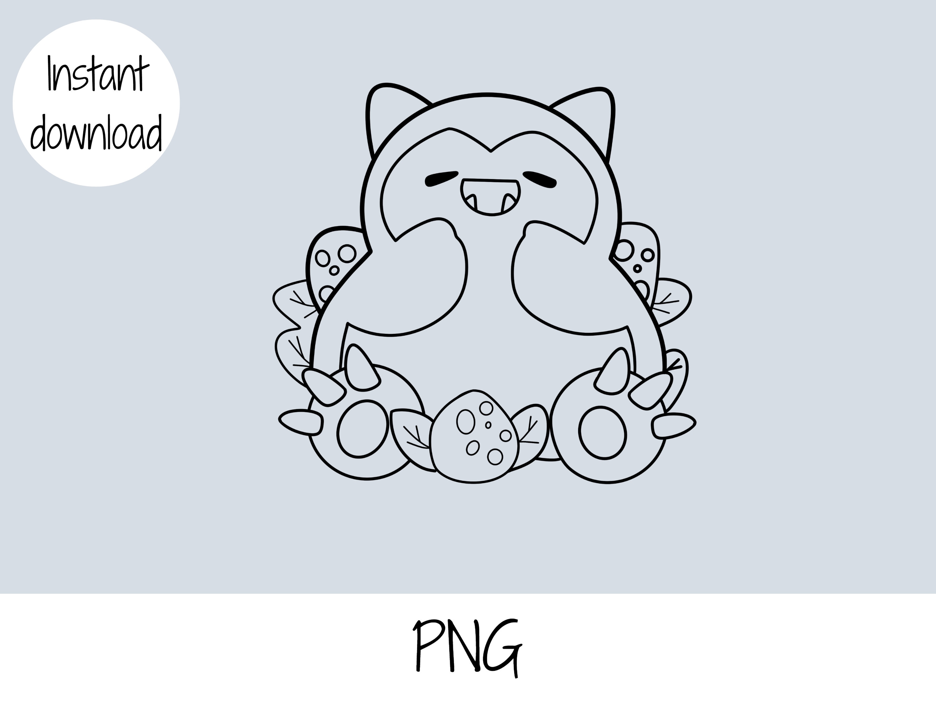 Poke Outline Png Anime Cut Files for Cricut Instant Download - Etsy