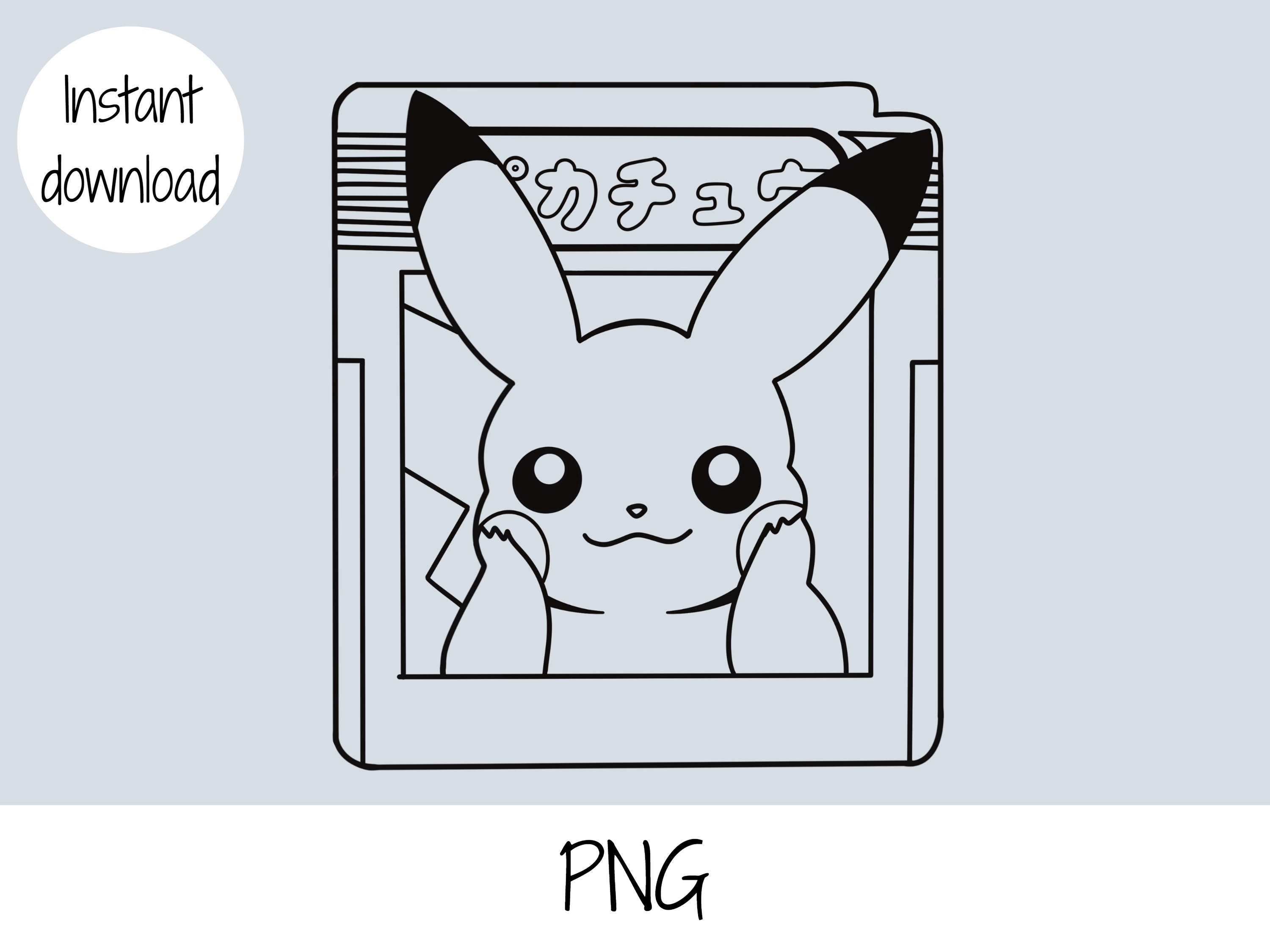 Poke Outline Png Anime Cut Files for Cricut Instant Download - Etsy