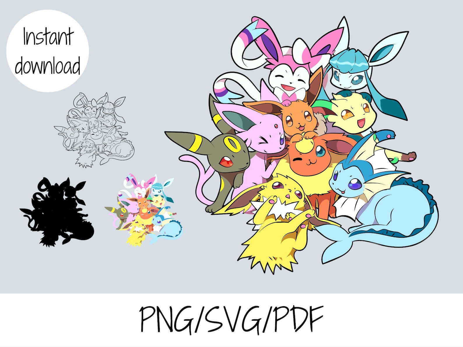 Poke SVG PNG PDF Svg Cut Files Instant Download - Etsy