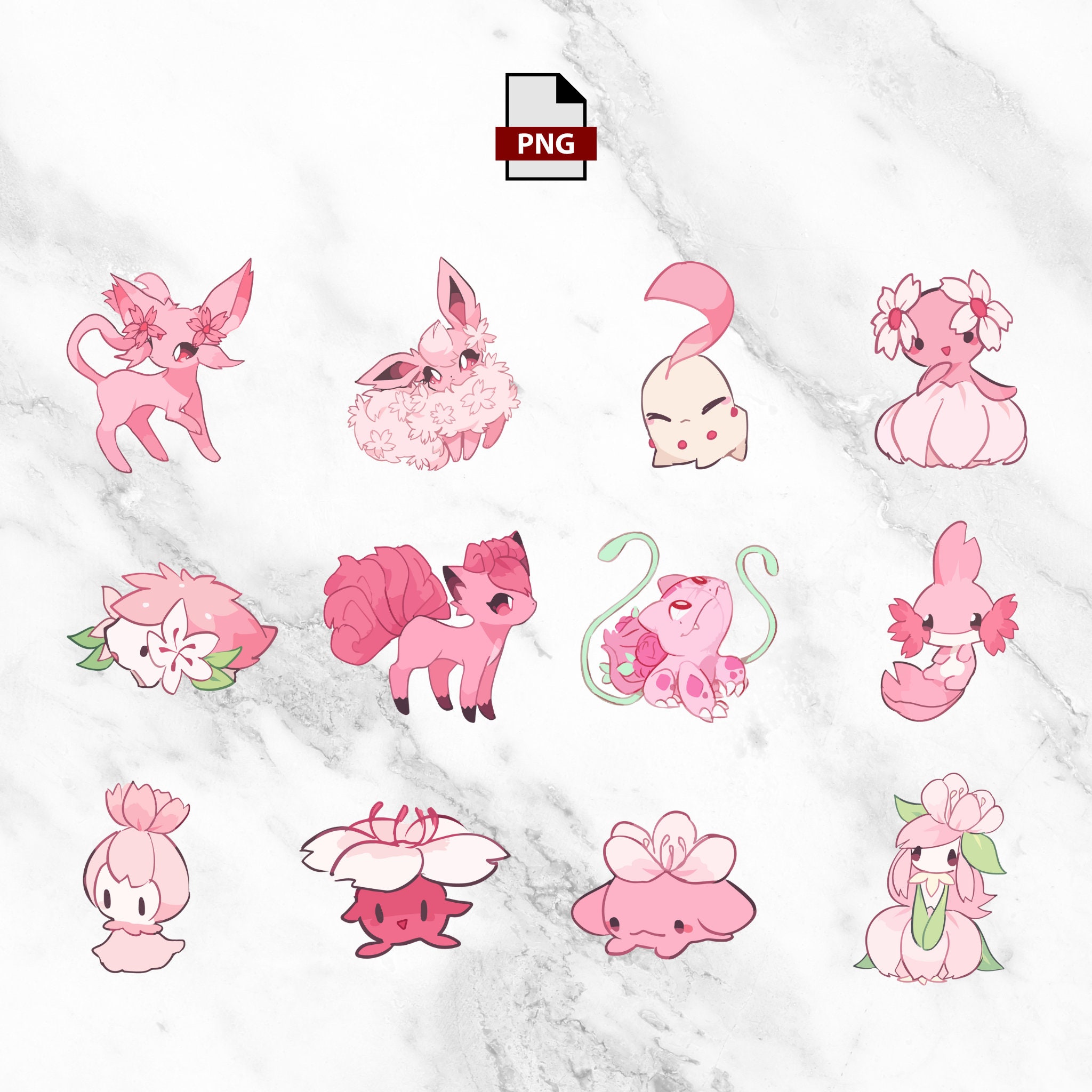 Poke Png Anime Cut Files for Cricut Instant Download - Etsy