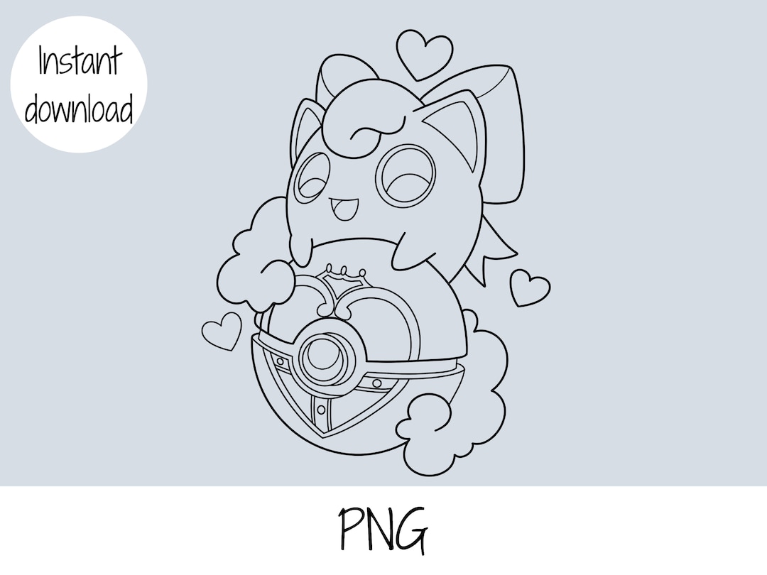 Poke Outline Png Anime Cut Files for Cricut Instant Download - Etsy