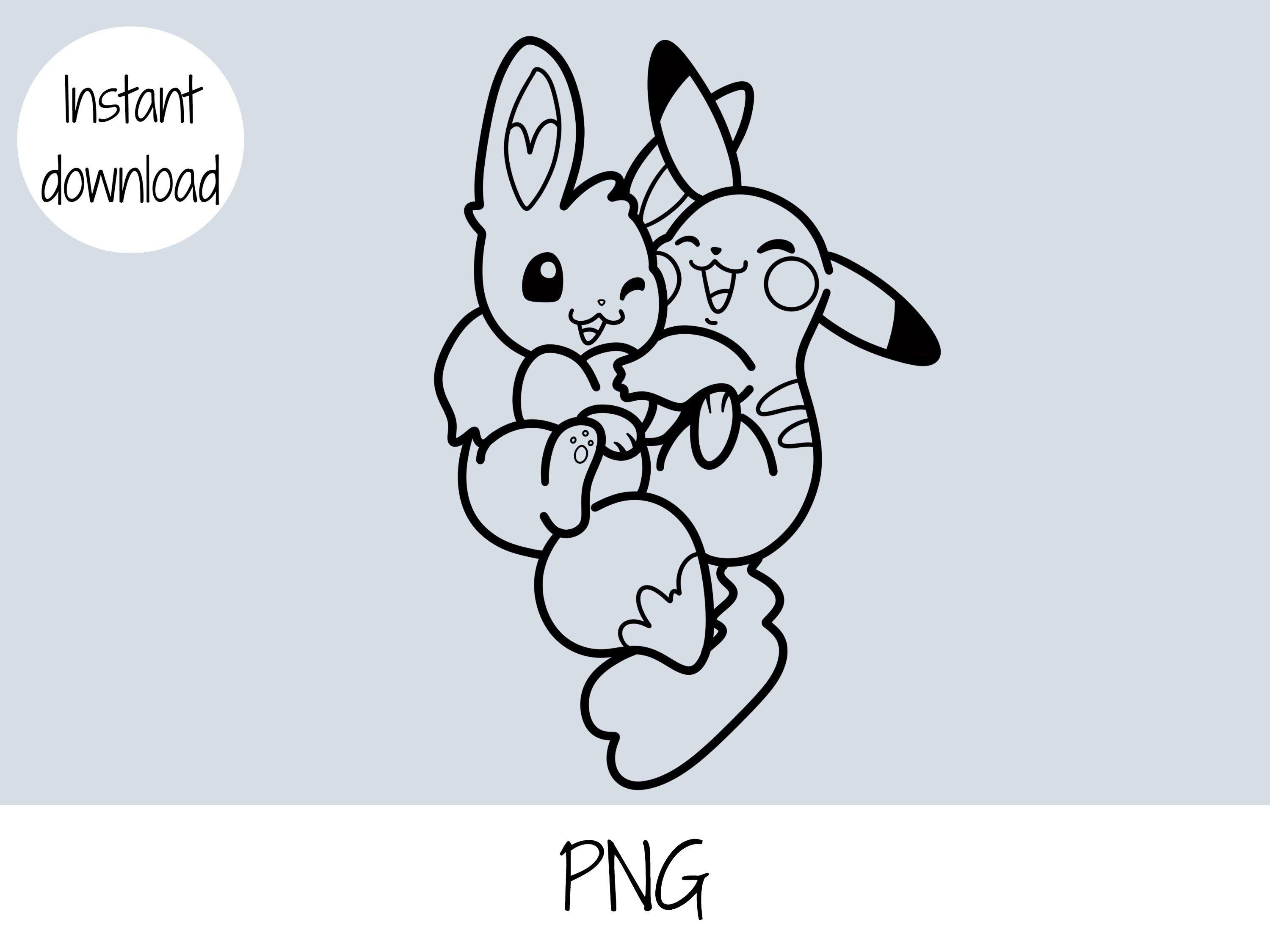 Poke Outline Png Anime Cut Files for Cricut Instant Download - Etsy ...