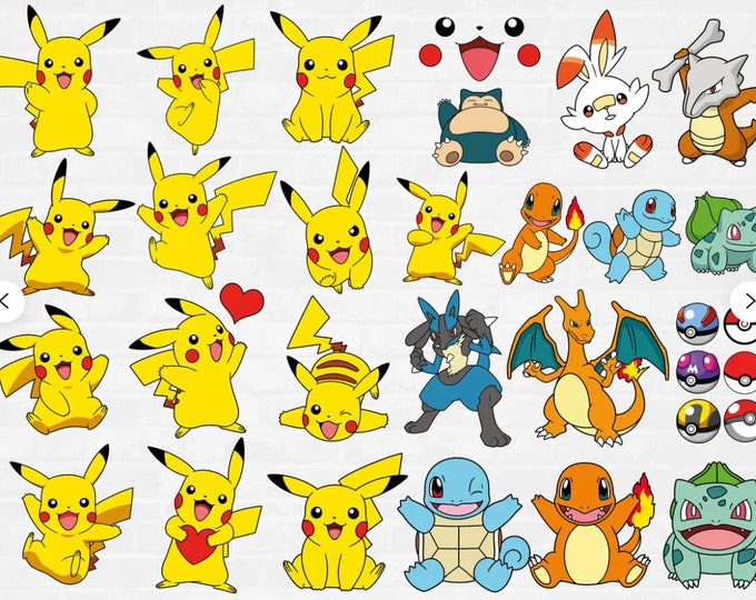 Pika SVG, Pika Svg, Pikachu , Poke SVG, Svg Png Jpg Dxf Eps Cricut ...