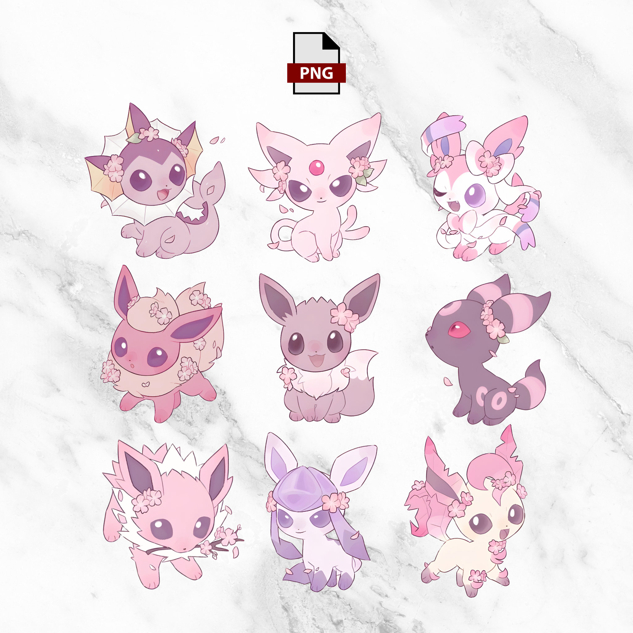 Poke Png Anime Cut Files for Cricut Instant Download - Etsy