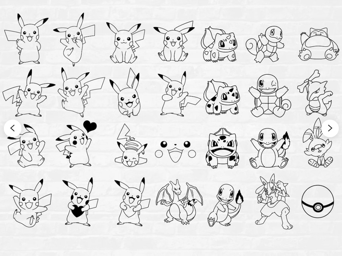 Pika SVG, Pika Svg, Pikachu , Poke SVG, Svg Png Cricut Silhouette ...