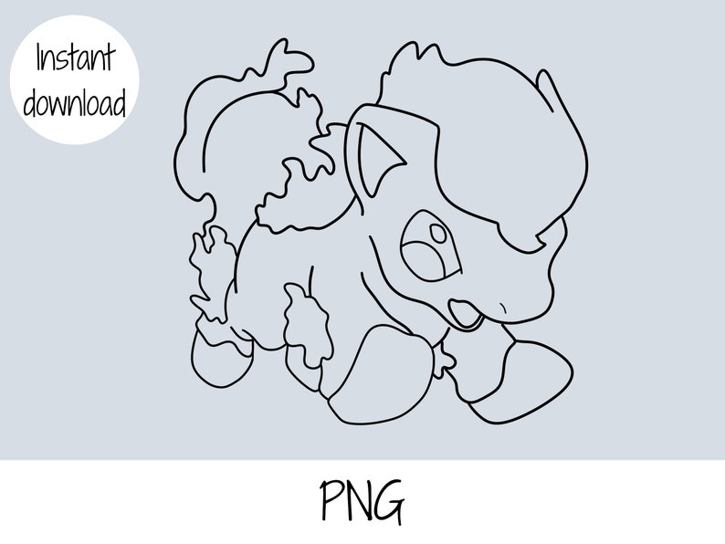 Poke Outline Png Anime Cut Files for Cricut Instant Download - Etsy